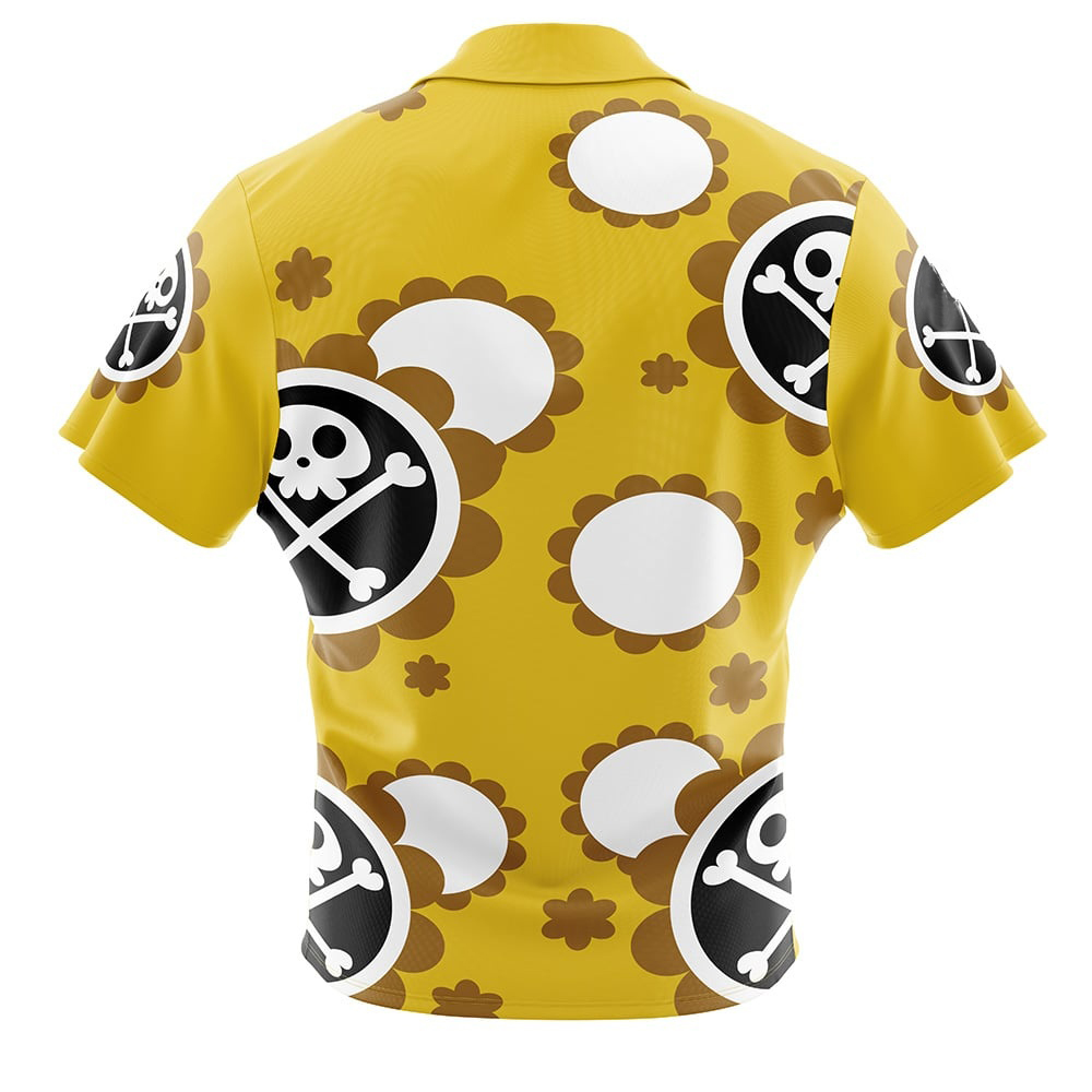 Jinbe Timeskip One Piece Button Up Hawaiian Shirt - AnimeBape