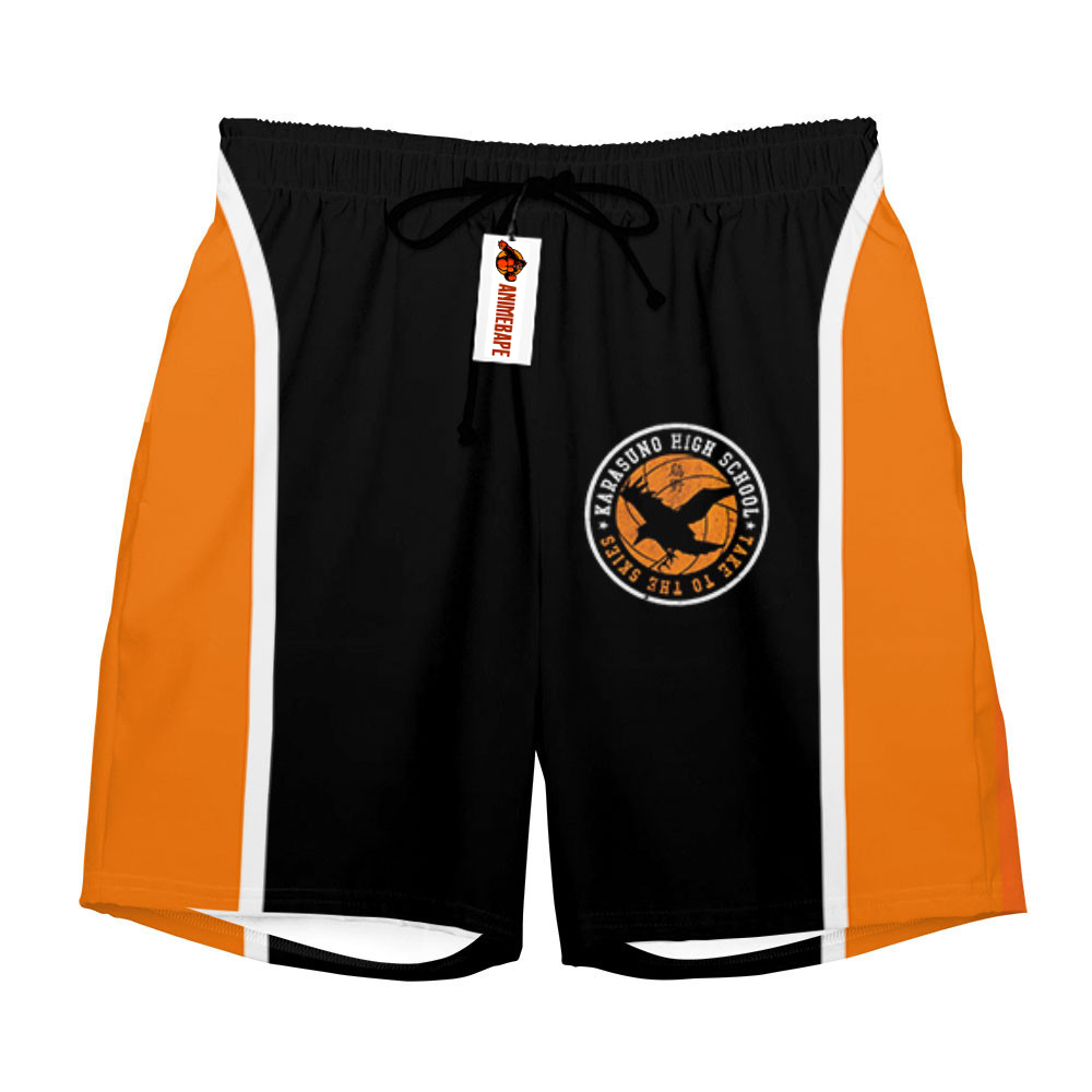 Karasuno Uniform Board Shorts Custom Style 1904 Haikyuu - AnimeBape
