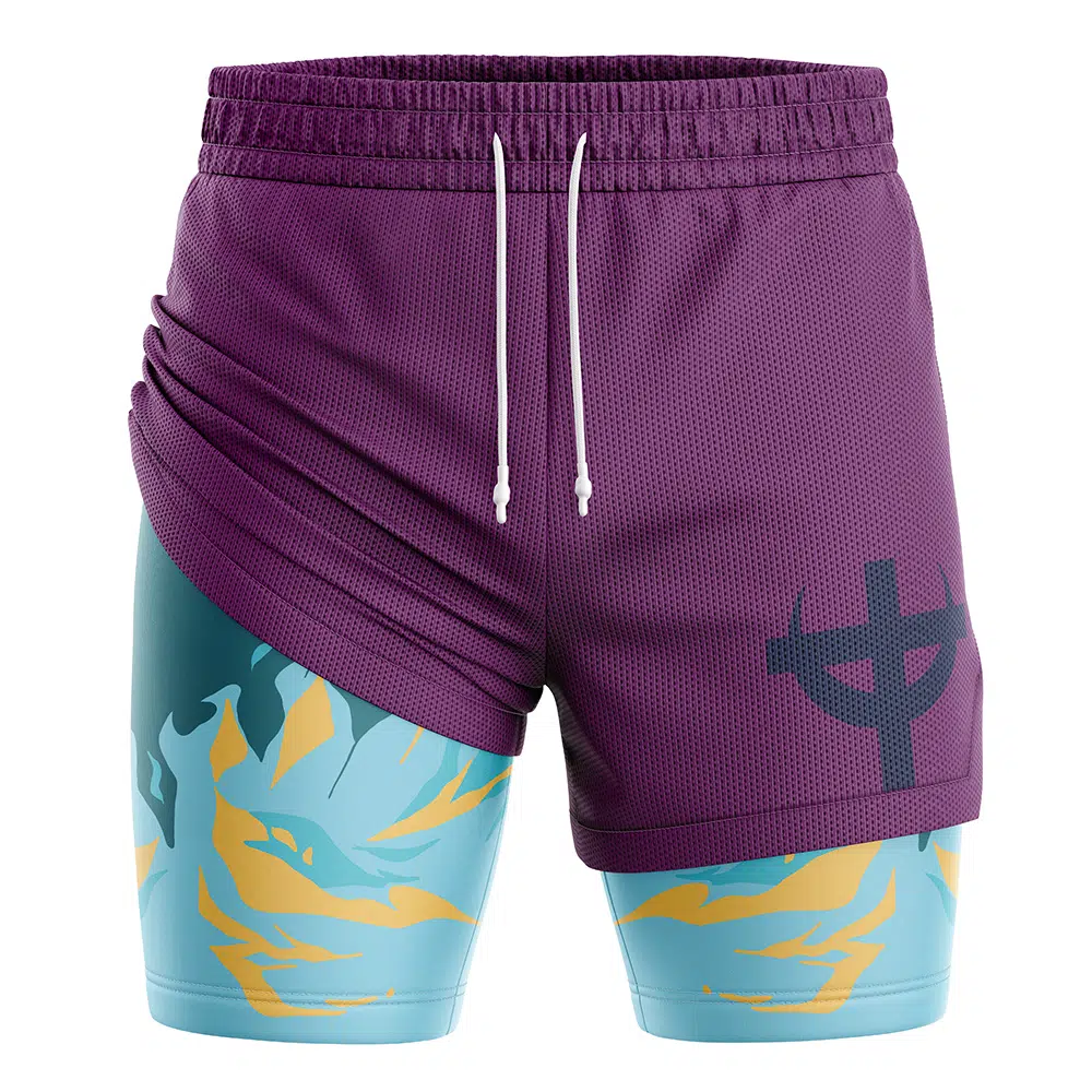 Marco the Phoenix One Piece Compression Workout Training Shorts (2-in-1 ...