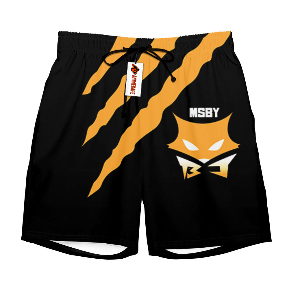 MSBY Uniform Board Shorts Custom Style 1904 Haikyuu - AnimeBape
