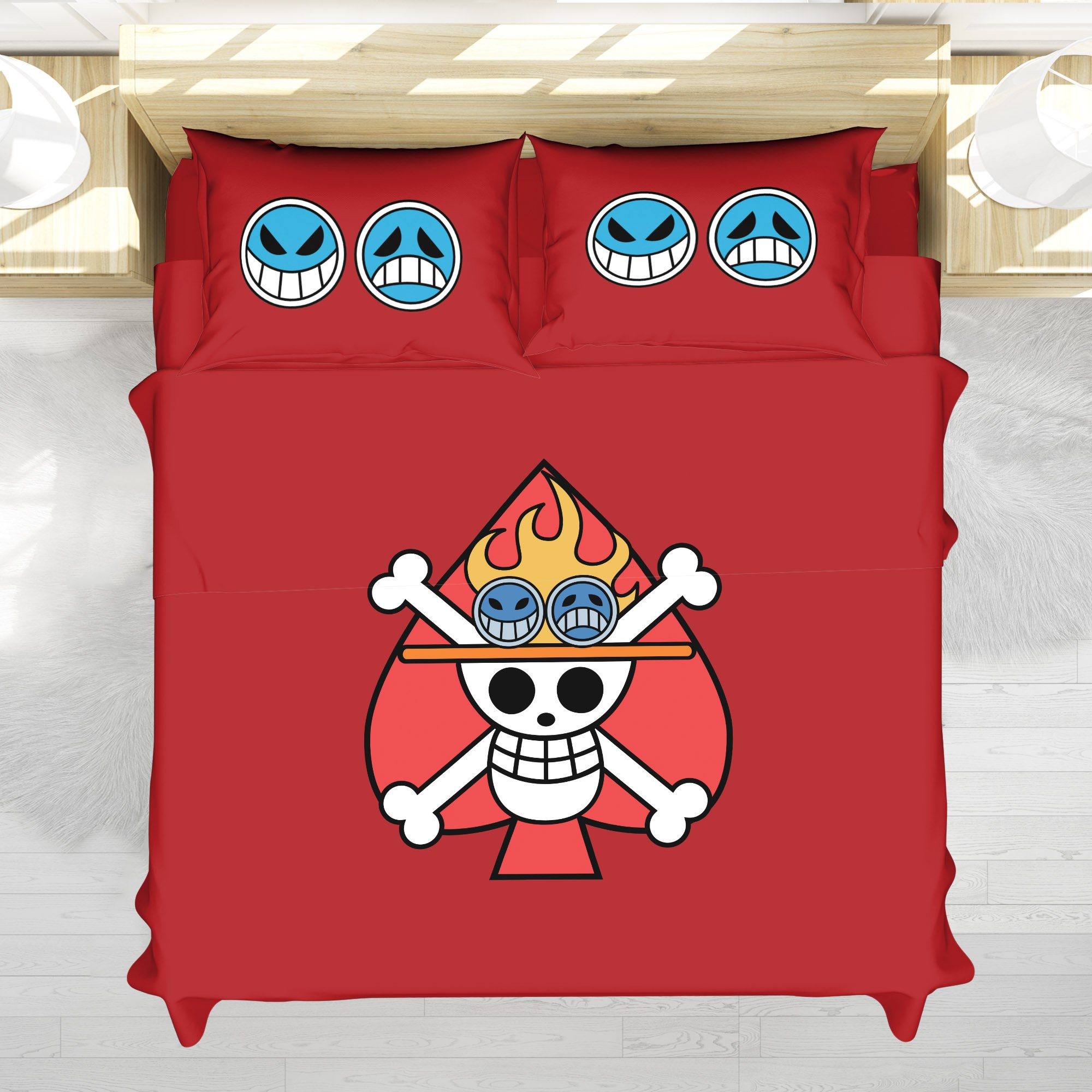 Portgas D. Ace One Piece Bedding Set - AnimeBape