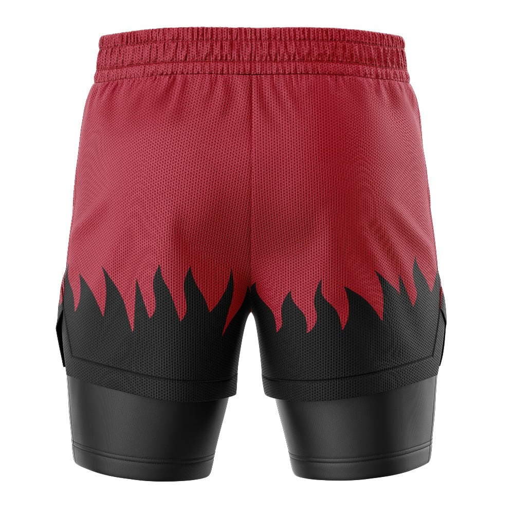 Sage Mode Shippuden Naruto Compression Workout Training Shorts (2-in-1 ...