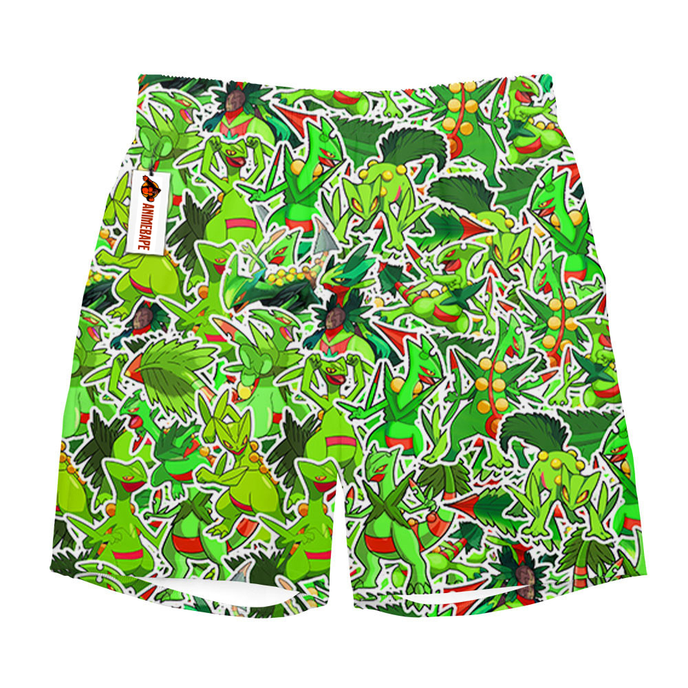 Sceptile Board Shorts Custom Style 2403 Pokemon - AnimeBape