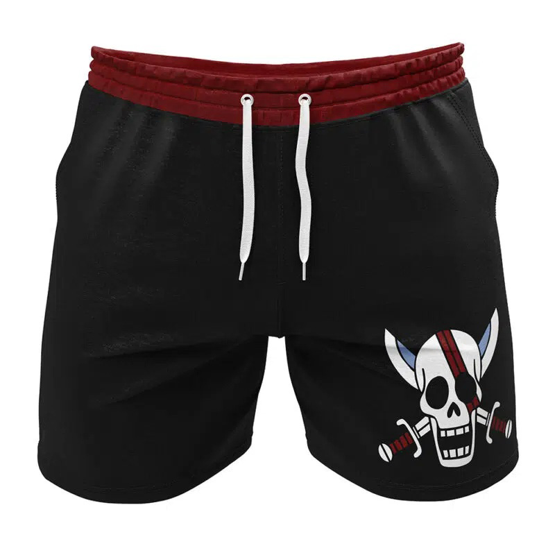 Shanks One Piece Gym Shorts - AnimeBape