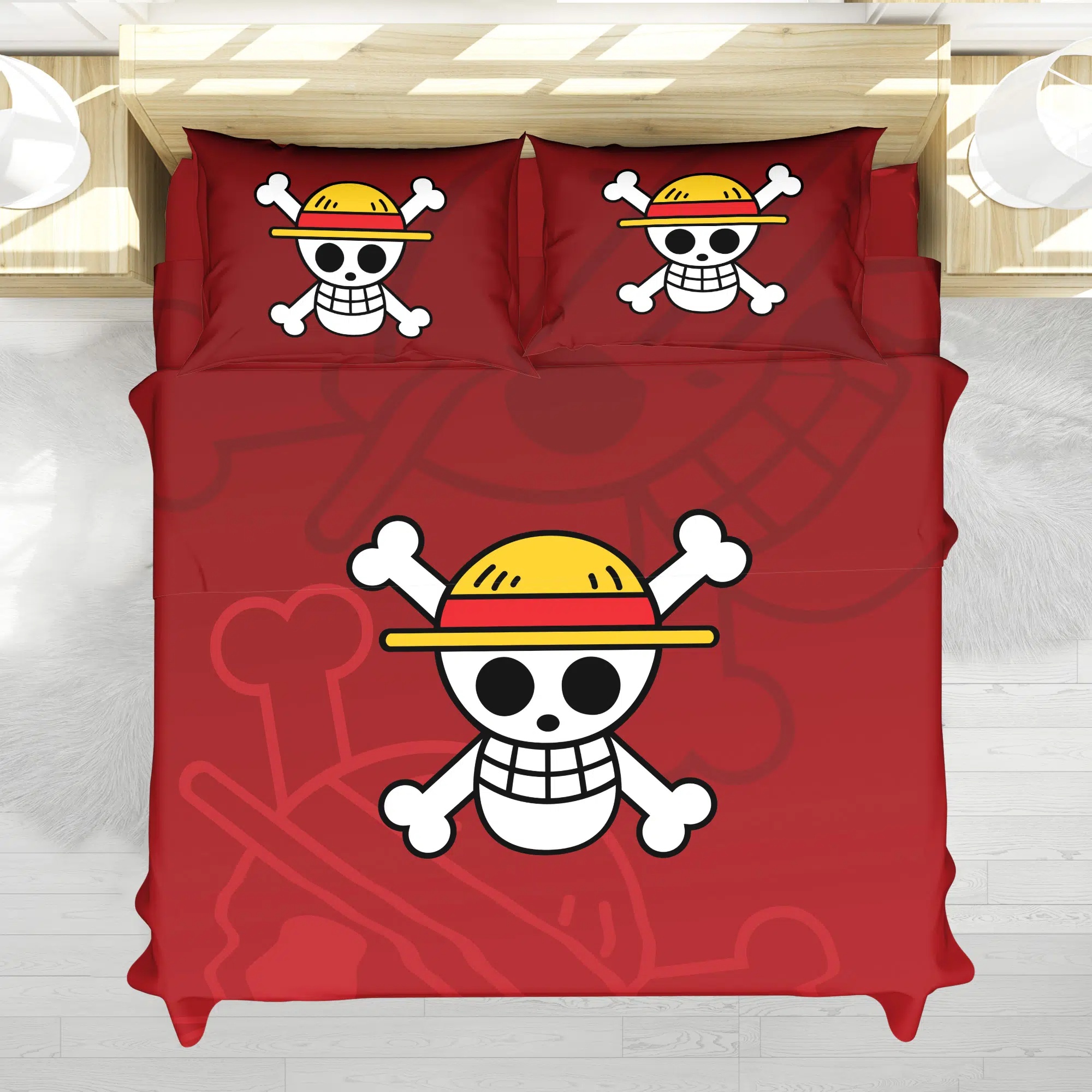 Straw Hat Pirates One Piece Bedding Set - AnimeBape