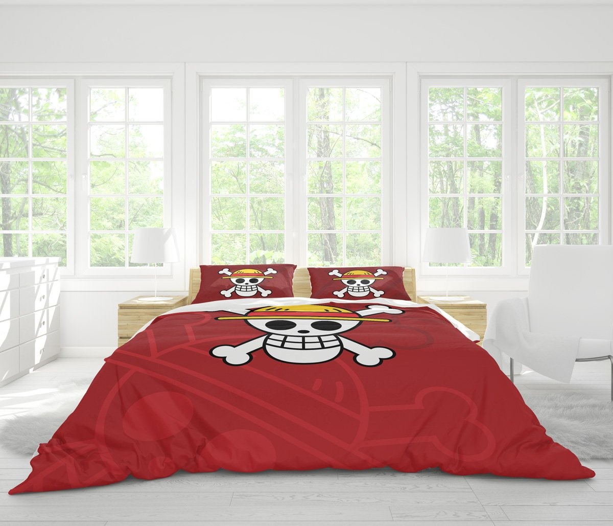 Straw Hat Pirates One Piece Bedding Set - AnimeBape
