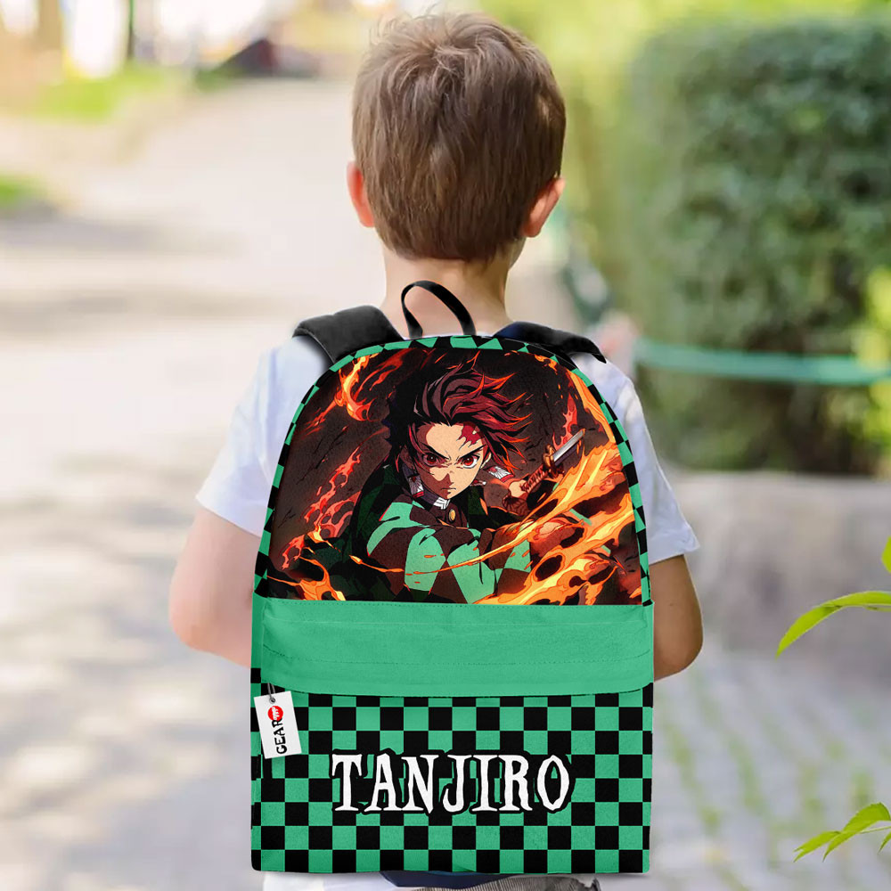 Kids School Backpack Tanjiro Ntt11073 School Bag Demon Slayer Kimetsu ...