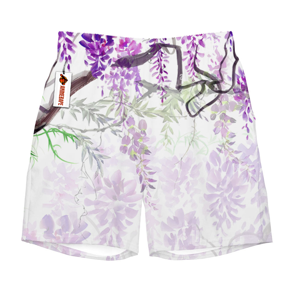 Zenitsu Board Shorts Pants Wisteria Style Demon Slayer - AnimeBape