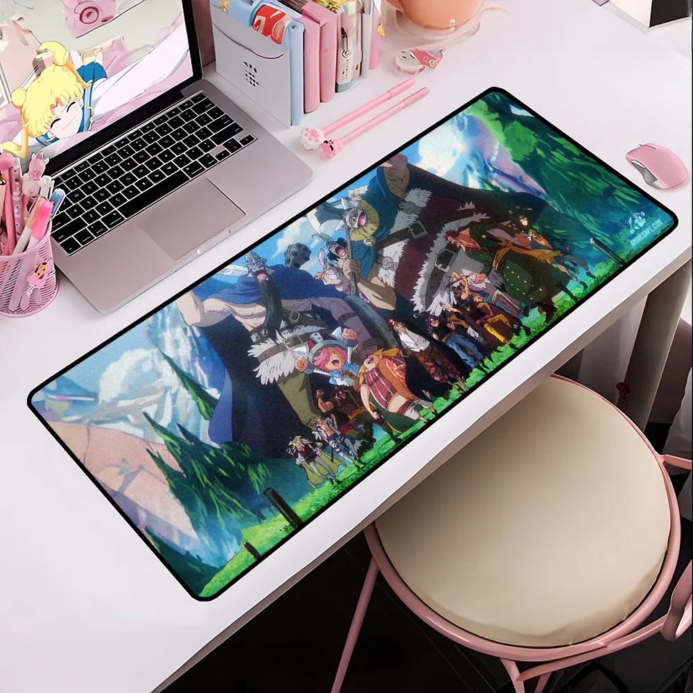 Shanks And Red Hair Pirates One Piece Desk Mat - AnimeBape