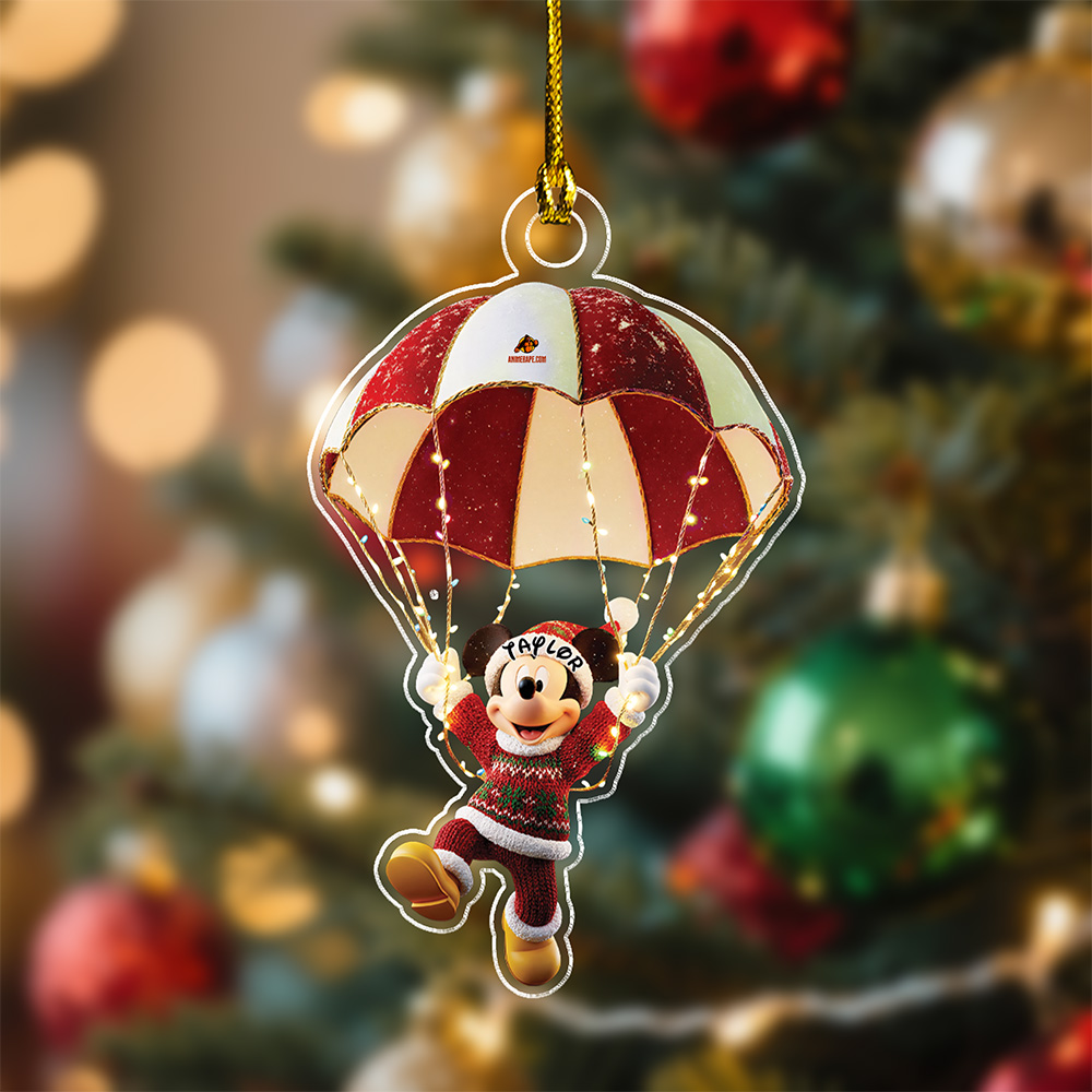 Adventure Awaits! Disney Mickey For Fans Custom Name Christmas Acrylic ...