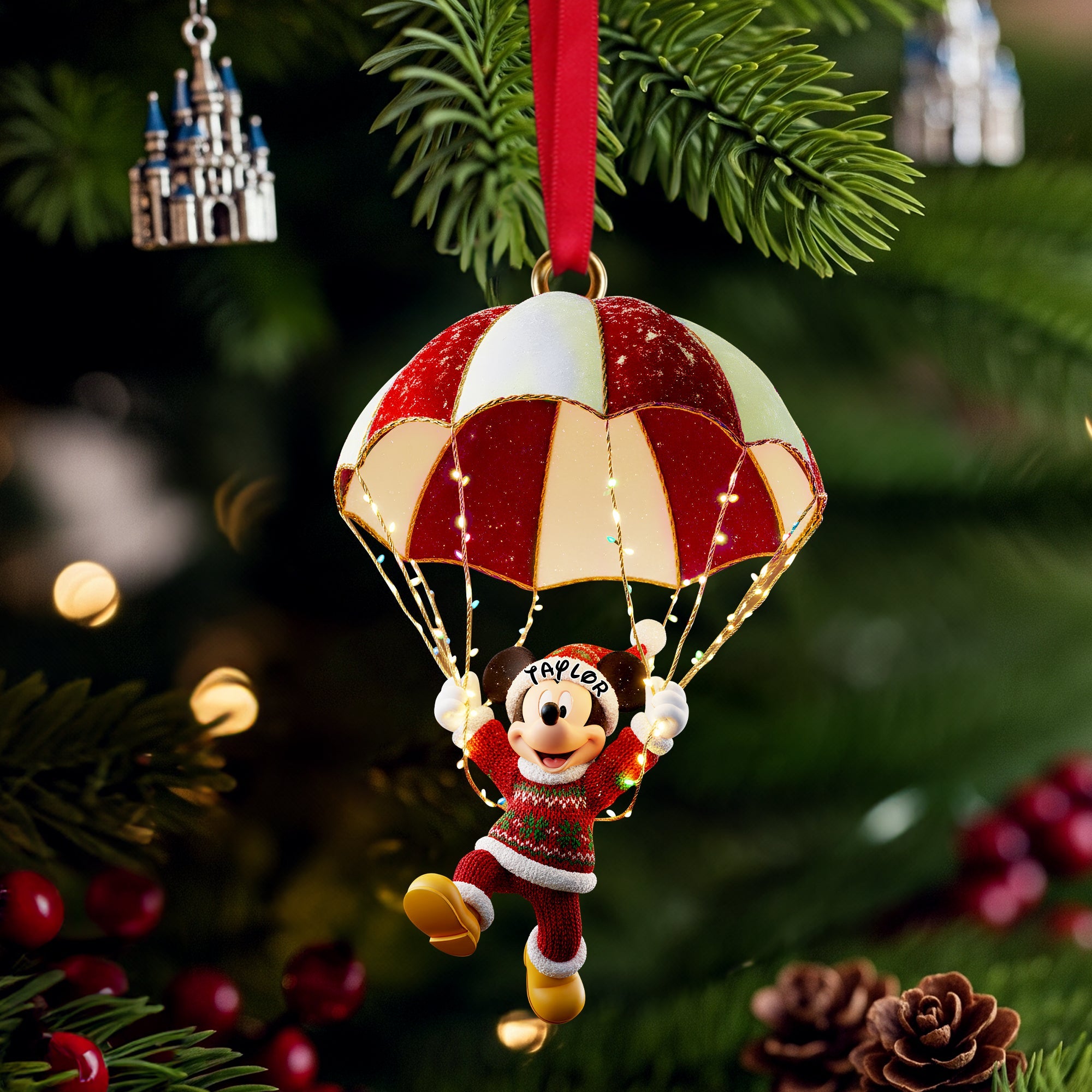Adventure Awaits! Disney Mickey For Fans Custom Name Christmas Acrylic ...