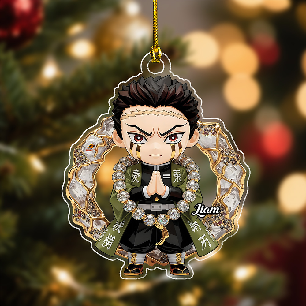 Demon Slayer Chibi Gyomei For Fans Custom Name Christmas Acrylic ...