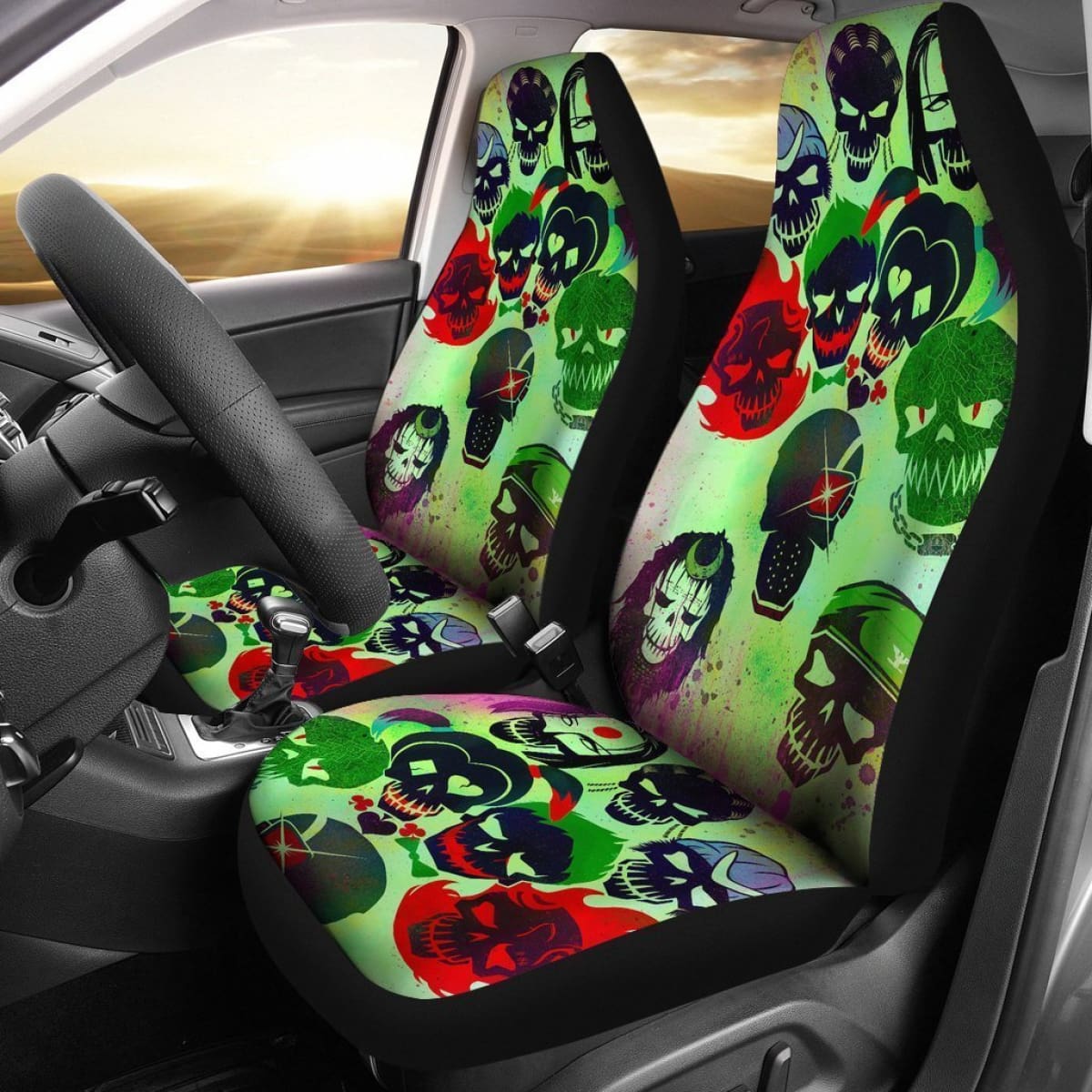 Harley Quinn Car Seat Covers Suicide Squad Deadly Icons Seat Covers ...
