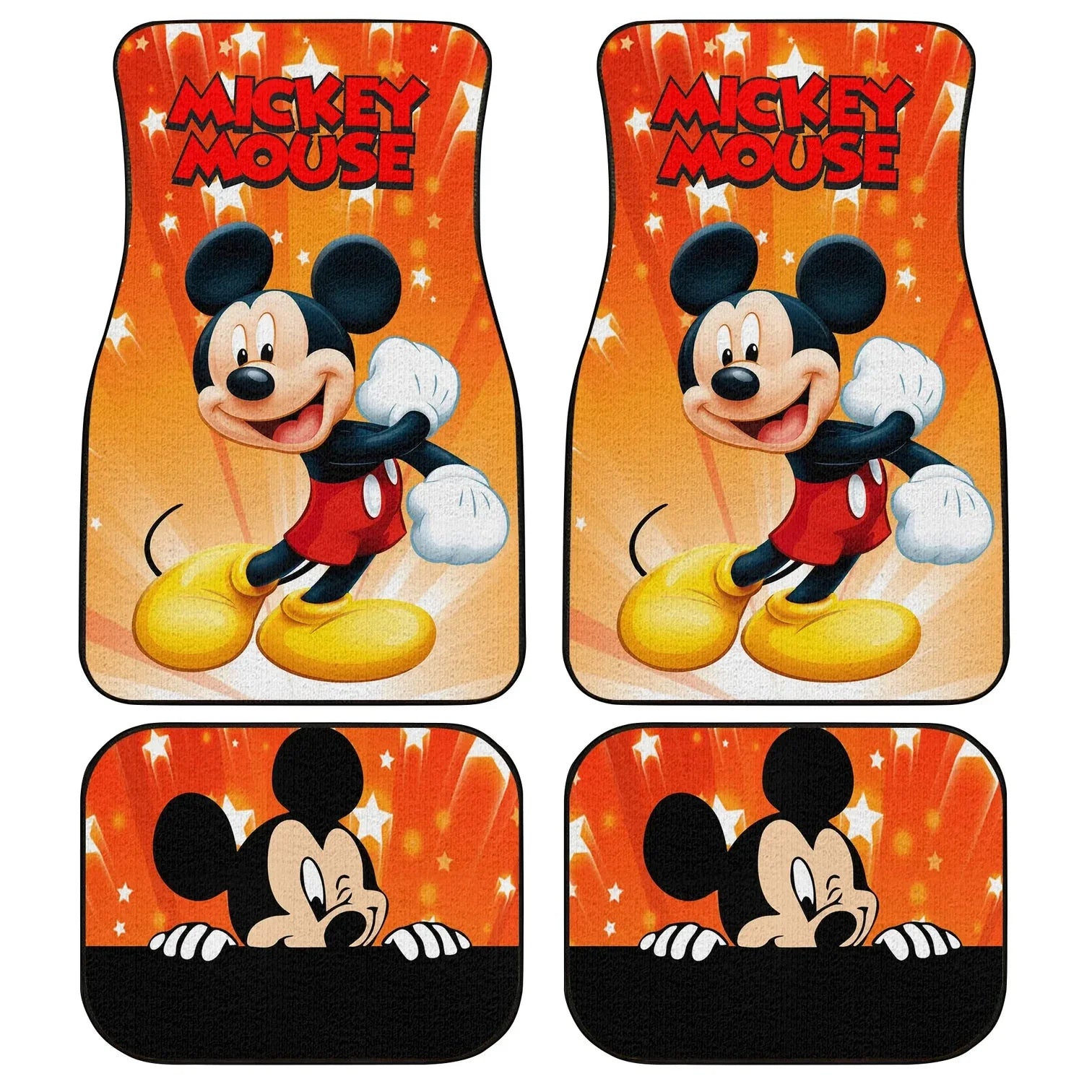 Mickey Mouse Car Mats Disney Mickey Mouse Happy Pose Flying Star ...