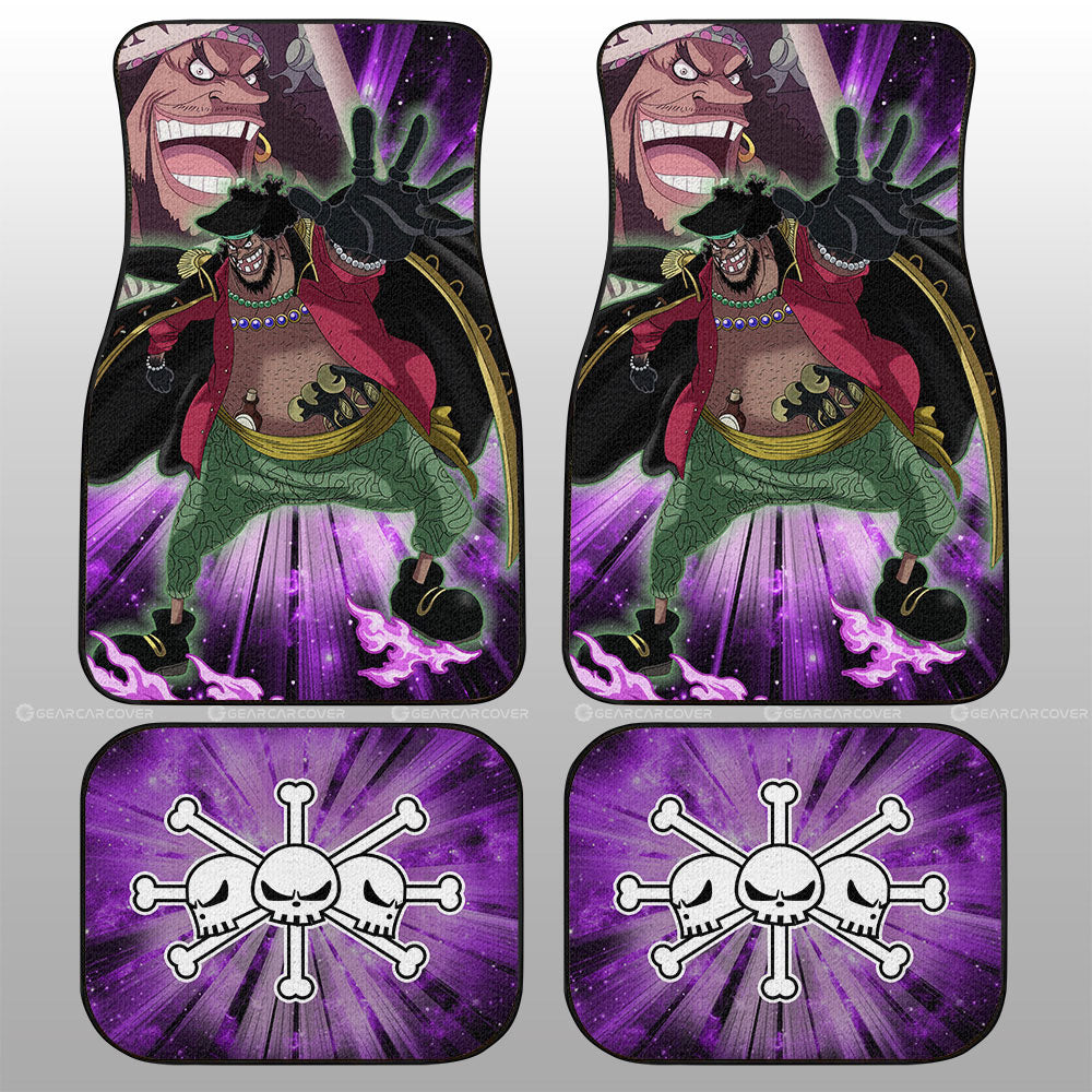 One Piece Car Mats Marshall D Teach Blackbeard And Wanted Poster Jolly ...