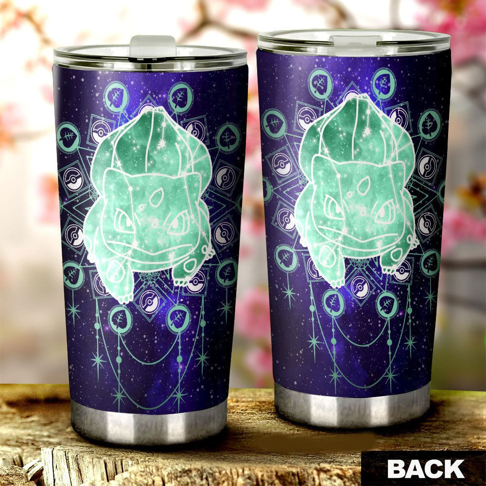 Pokemon Bulbasaur Grass Type Pokeball Galaxy 20 oz Tumbler - AnimeBape
