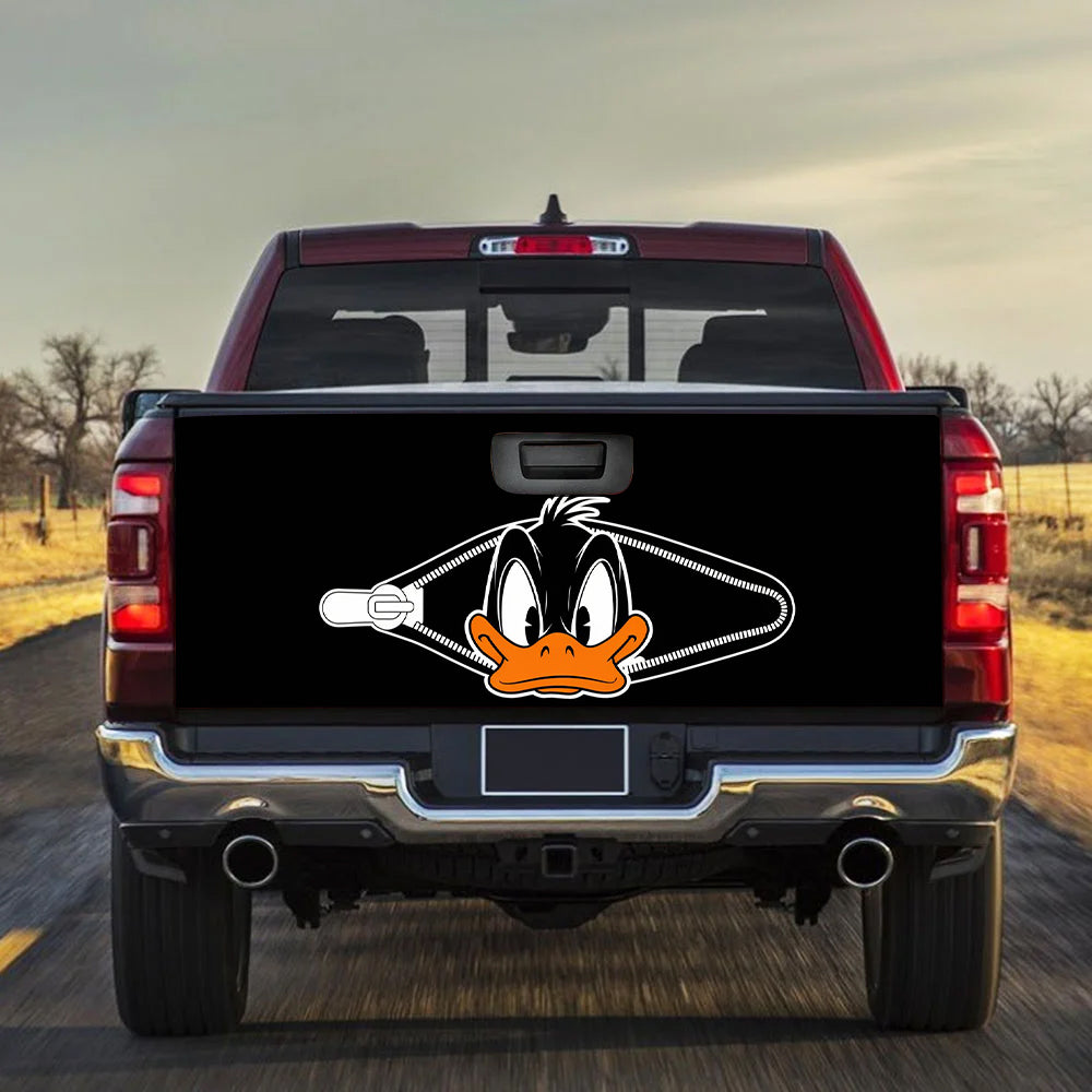 Donal Ducky Zip Truck Tailgate Decal Sticker - AnimeBape