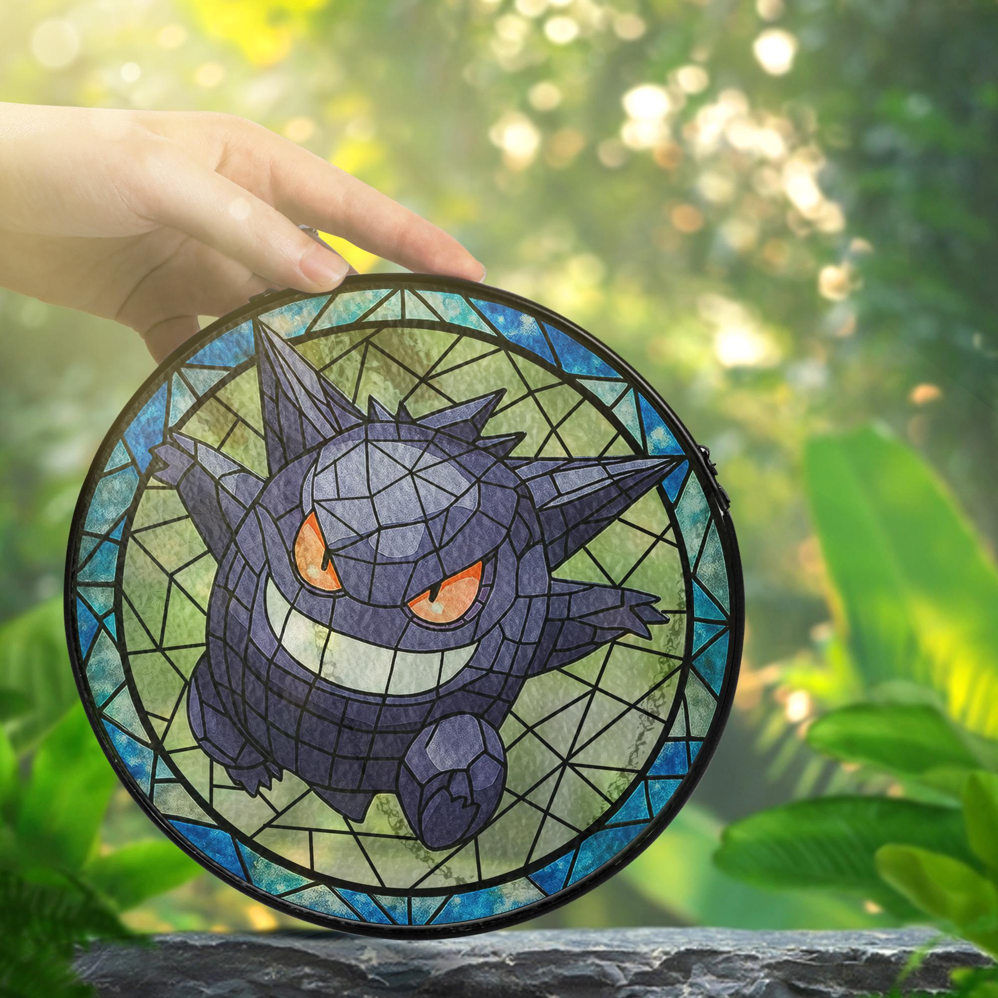 Pokemon Gengar Spooky Ghost Stained Glass Suncatcher - AnimeBape