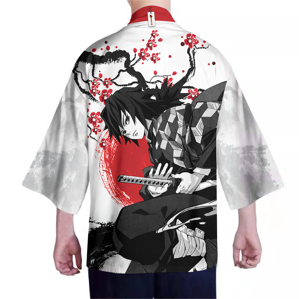 Demon Slayer Giyu Tomioka Japan Style Haori Kimono - AnimeBape