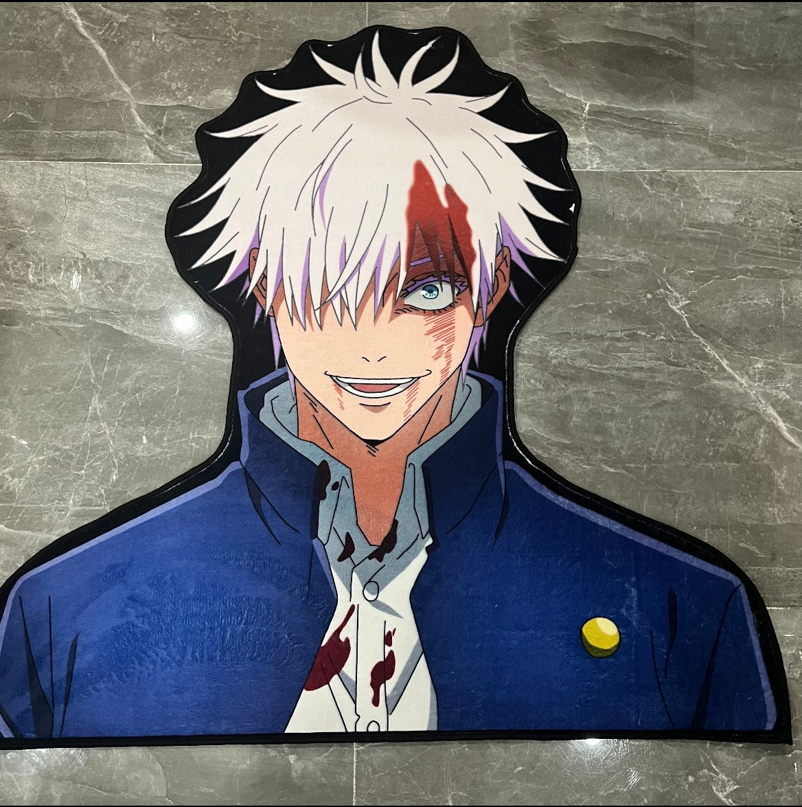 Gojo bleeds Jujutsu Kaisen Custom Shaped Rug - AnimeBape