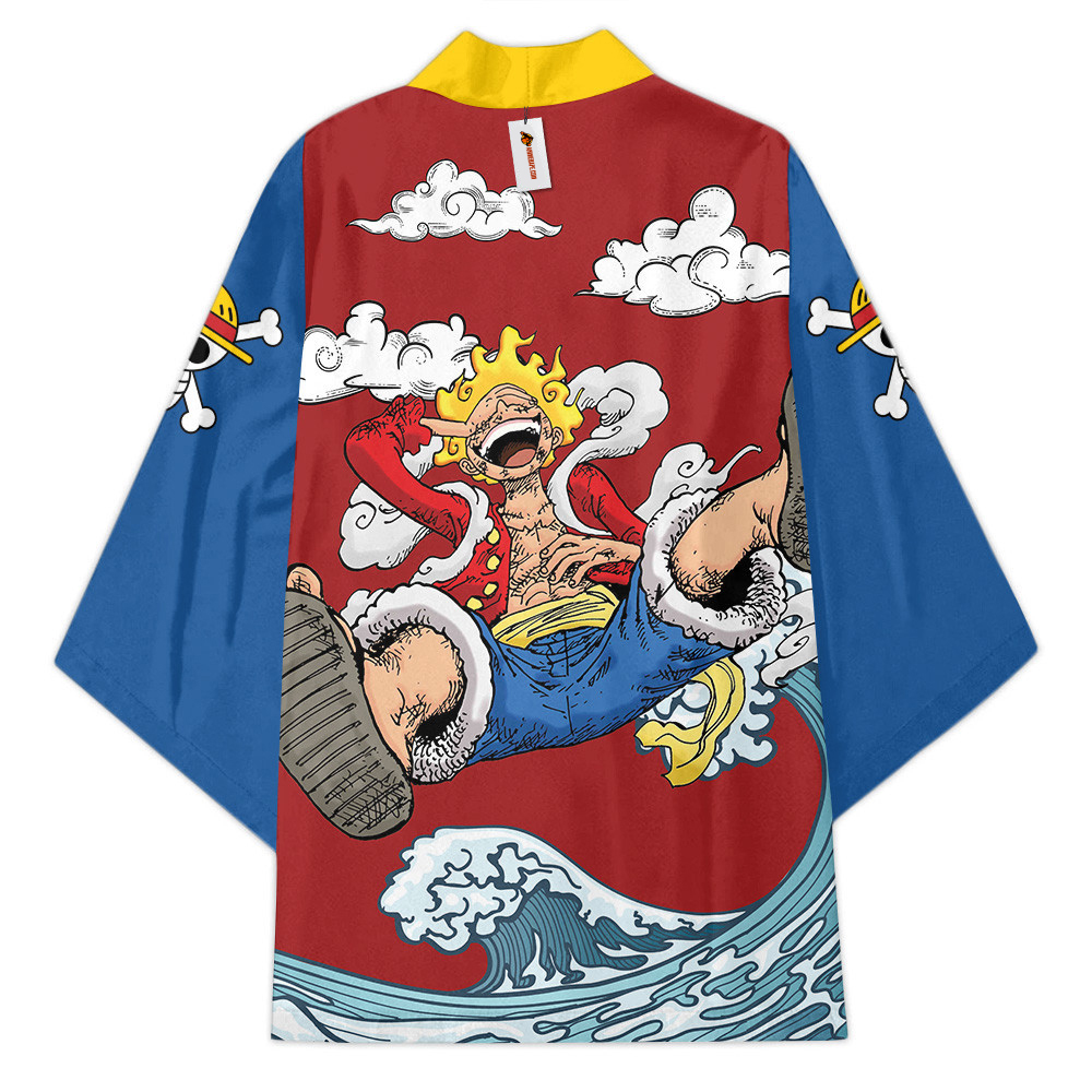 One Piece Luffy Gear Sun God Haori Kimono - AnimeBape