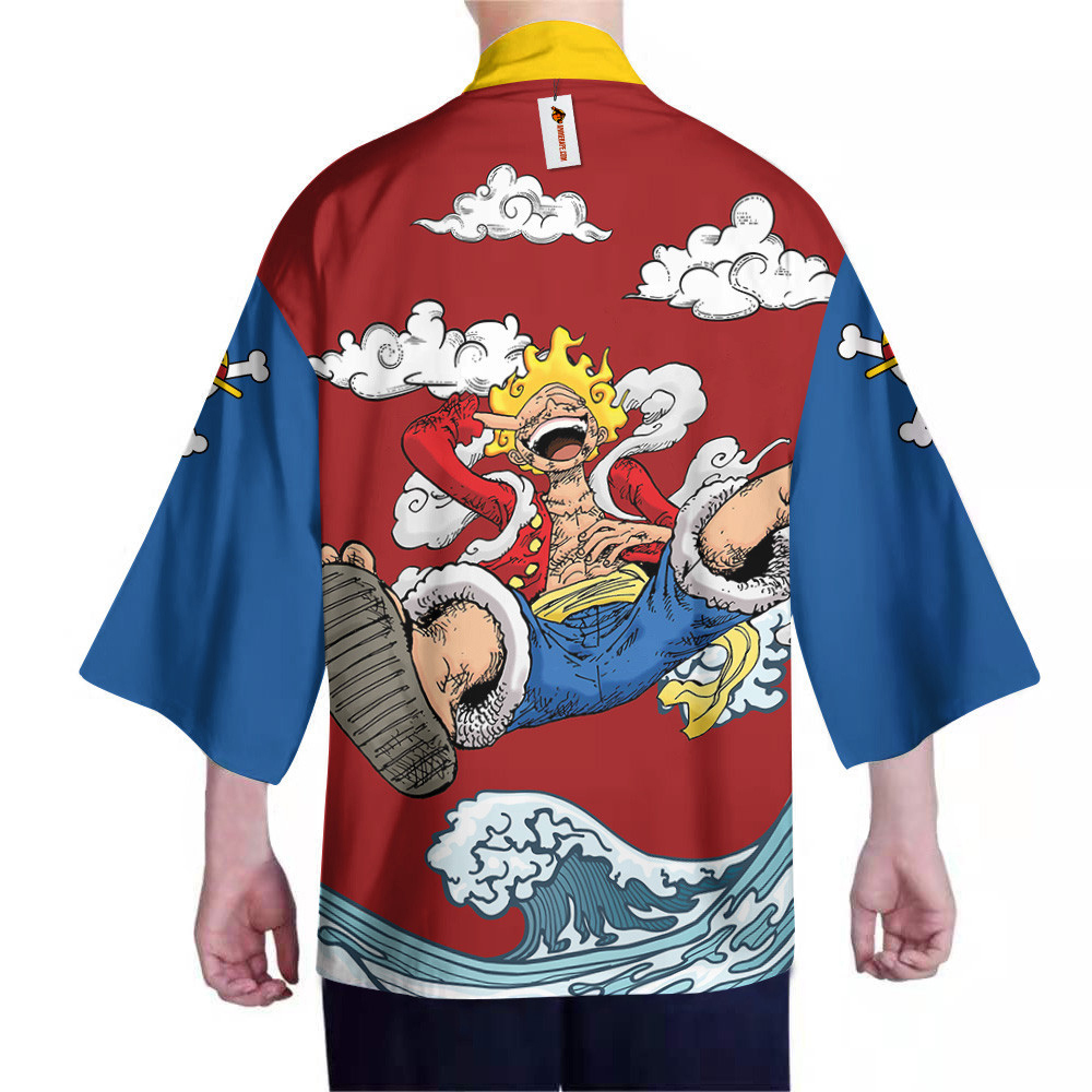 One Piece Luffy Gear Sun God Haori Kimono - AnimeBape