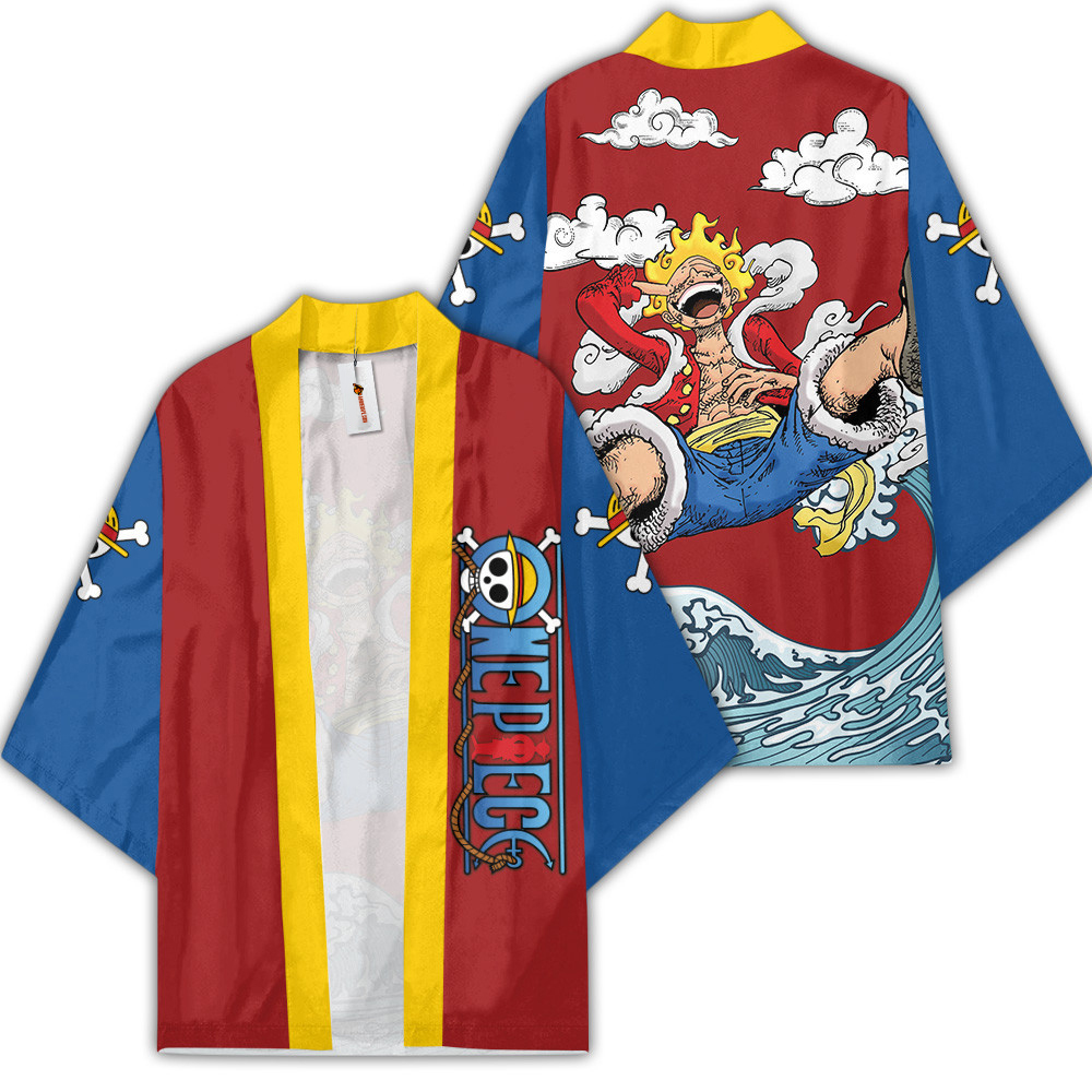 One Piece Luffy Gear Sun God Haori Kimono - AnimeBape
