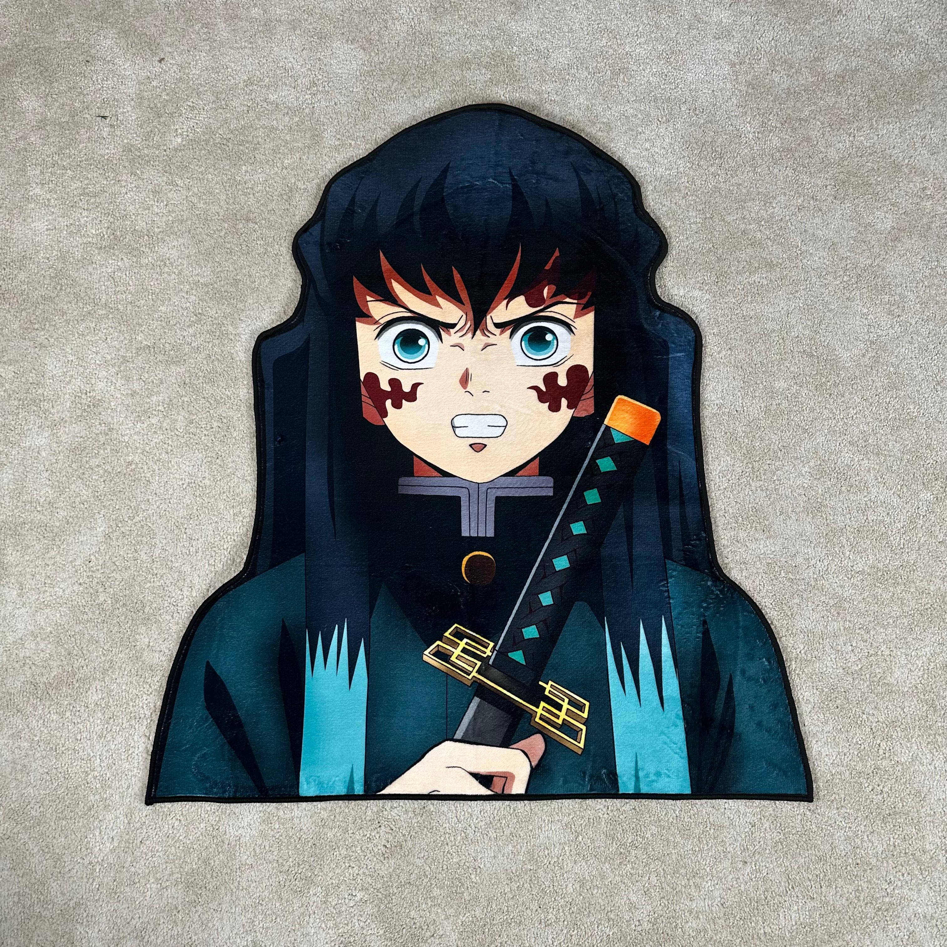 Muichiro Demon Slayer Custom Shaped Rug - AnimeBape