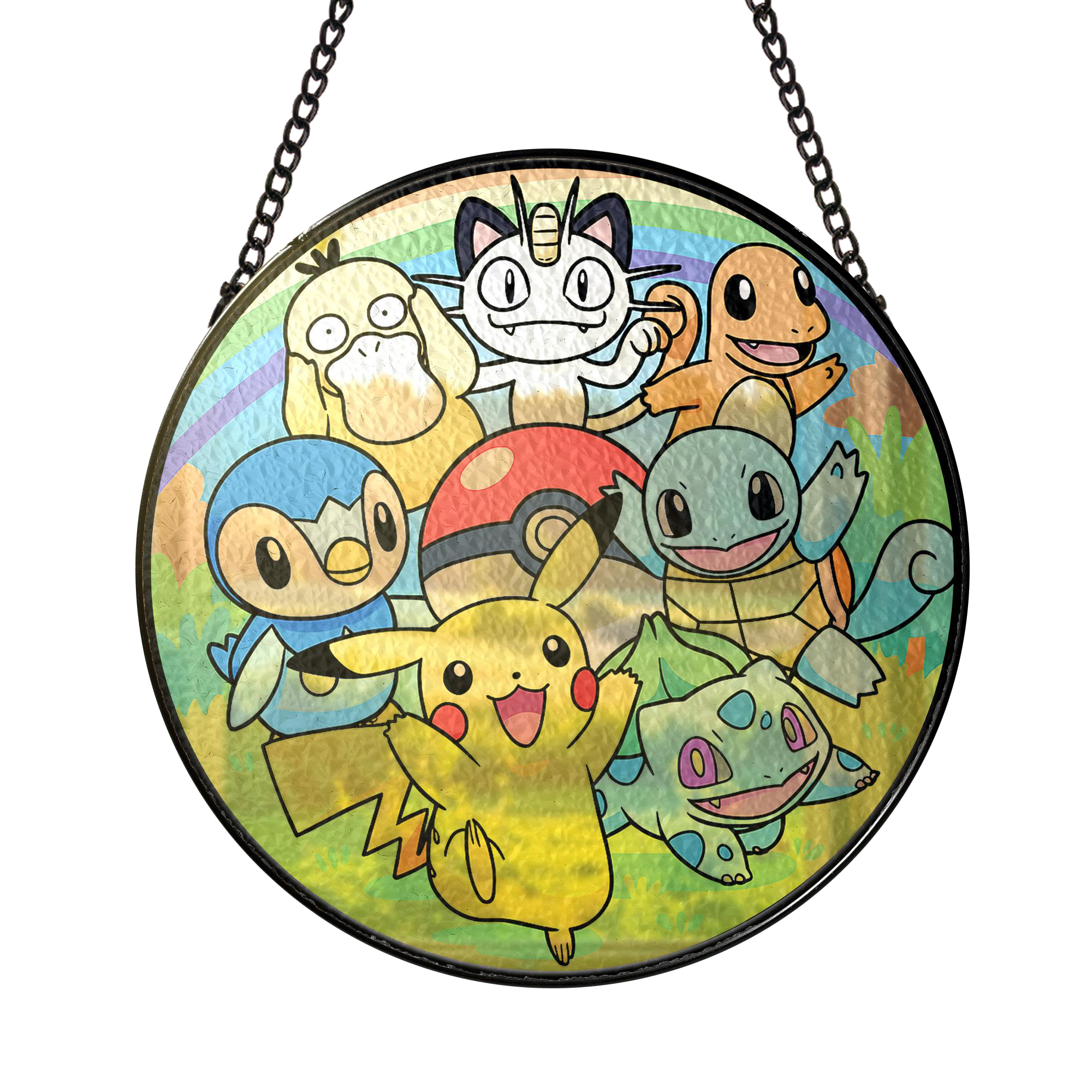 Pokemon Pokefriends Stained Glass Suncatcher - AnimeBape
