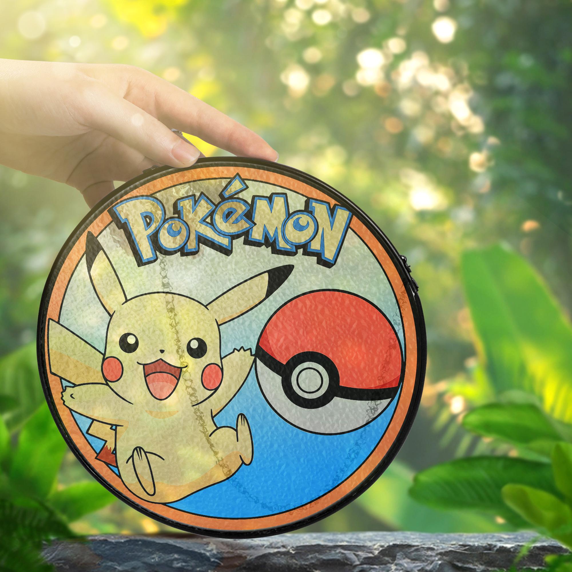Pokemon Pikachu Pokeball Stained Glass Suncatcher Vers 2 - AnimeBape