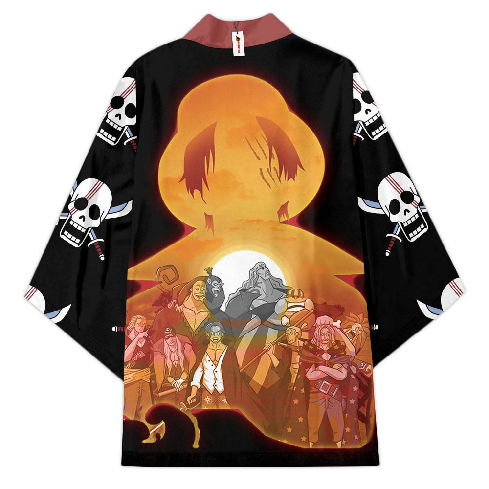 One Piece Shanks Red Hair Pirates Haori Kimono - AnimeBape