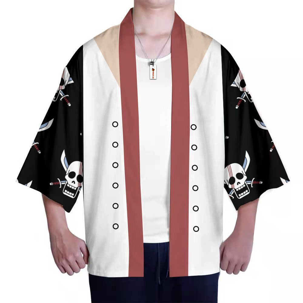 One Piece Shanks Red Hair Pirates Haori Kimono - AnimeBape