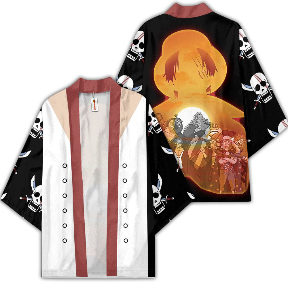 One Piece Shanks Red Hair Pirates Haori Kimono - AnimeBape