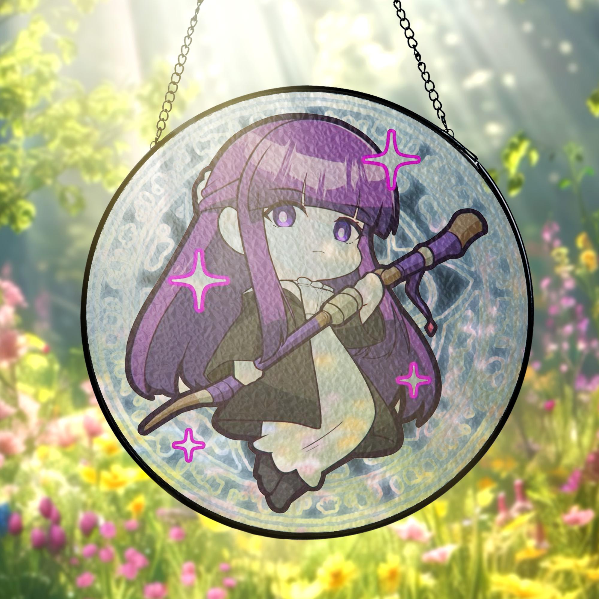 Frieren Beyond Journey's End Fern Stained Glass Suncatcher - AnimeBape