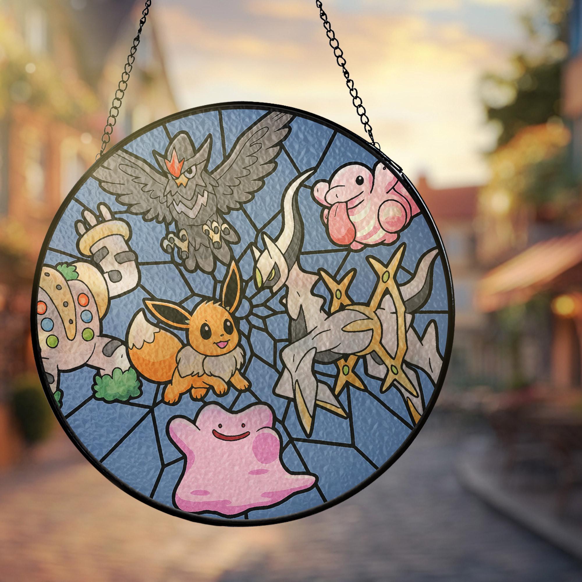 Pokemon Stained Glass Suncatcher - AnimeBape