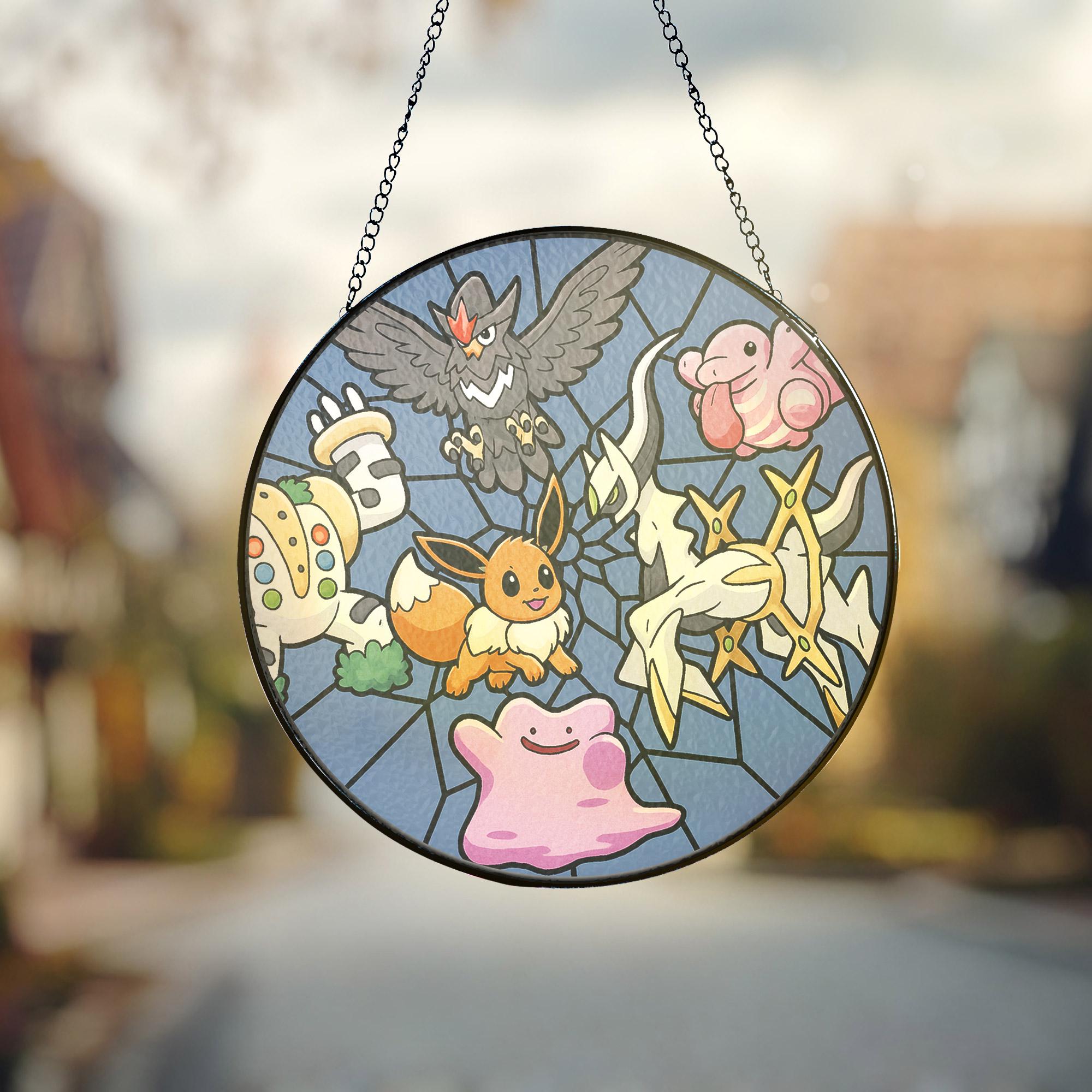 Pokemon Stained Glass Suncatcher - AnimeBape