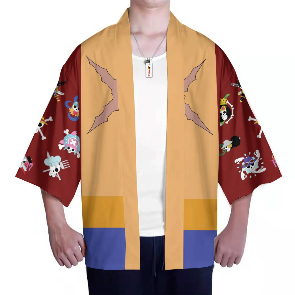 One Piece Straw Hat Luffy Haori Kimono - AnimeBape