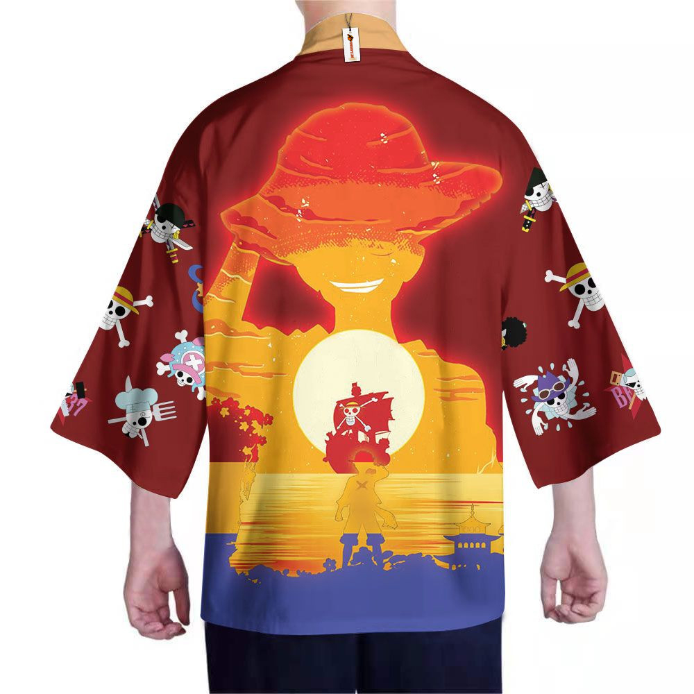 One Piece Straw Hat Luffy Haori Kimono - AnimeBape