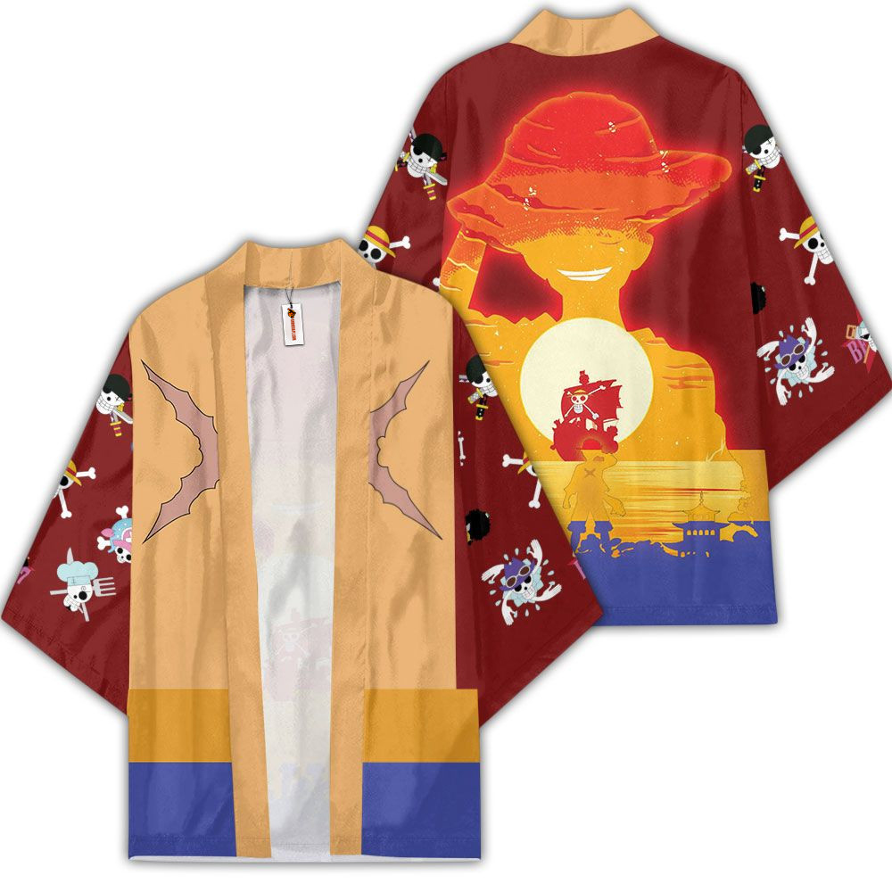 One Piece Straw Hat Luffy Haori Kimono - AnimeBape