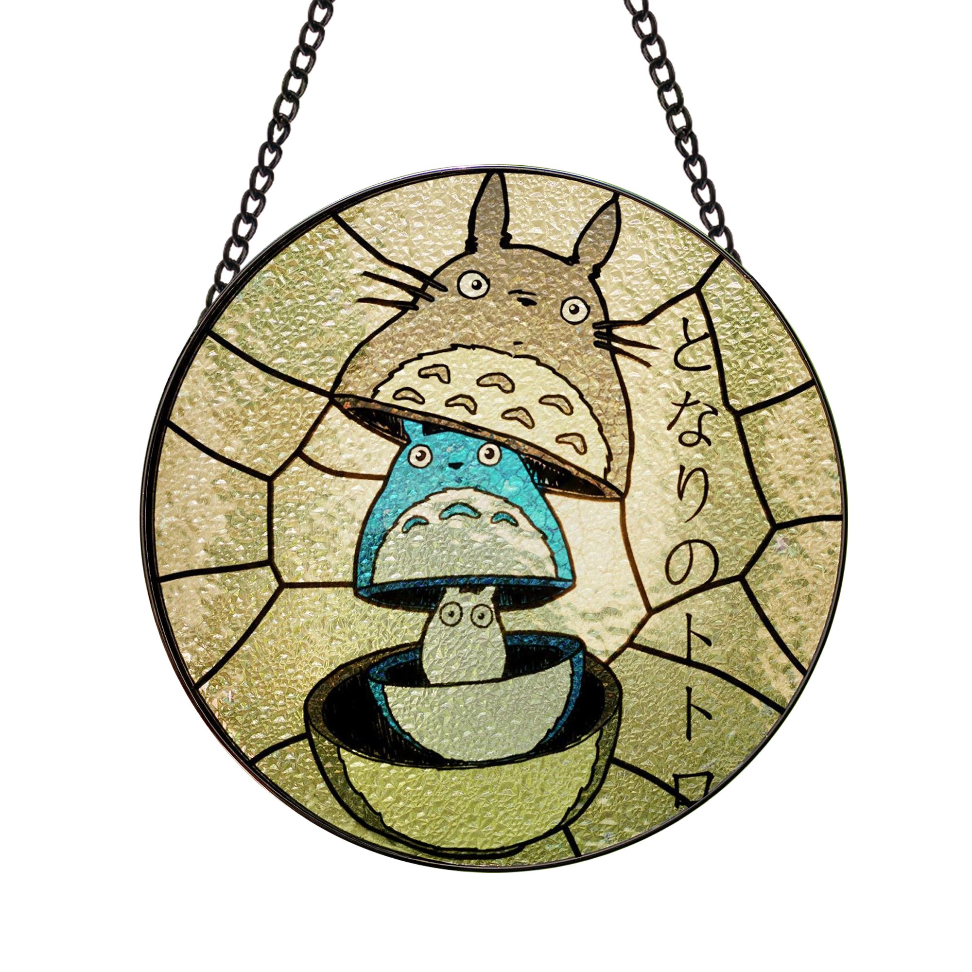 Ghibli My Neighbor Totoro Russian Doll Totoro Stained Glass Suncatcher ...