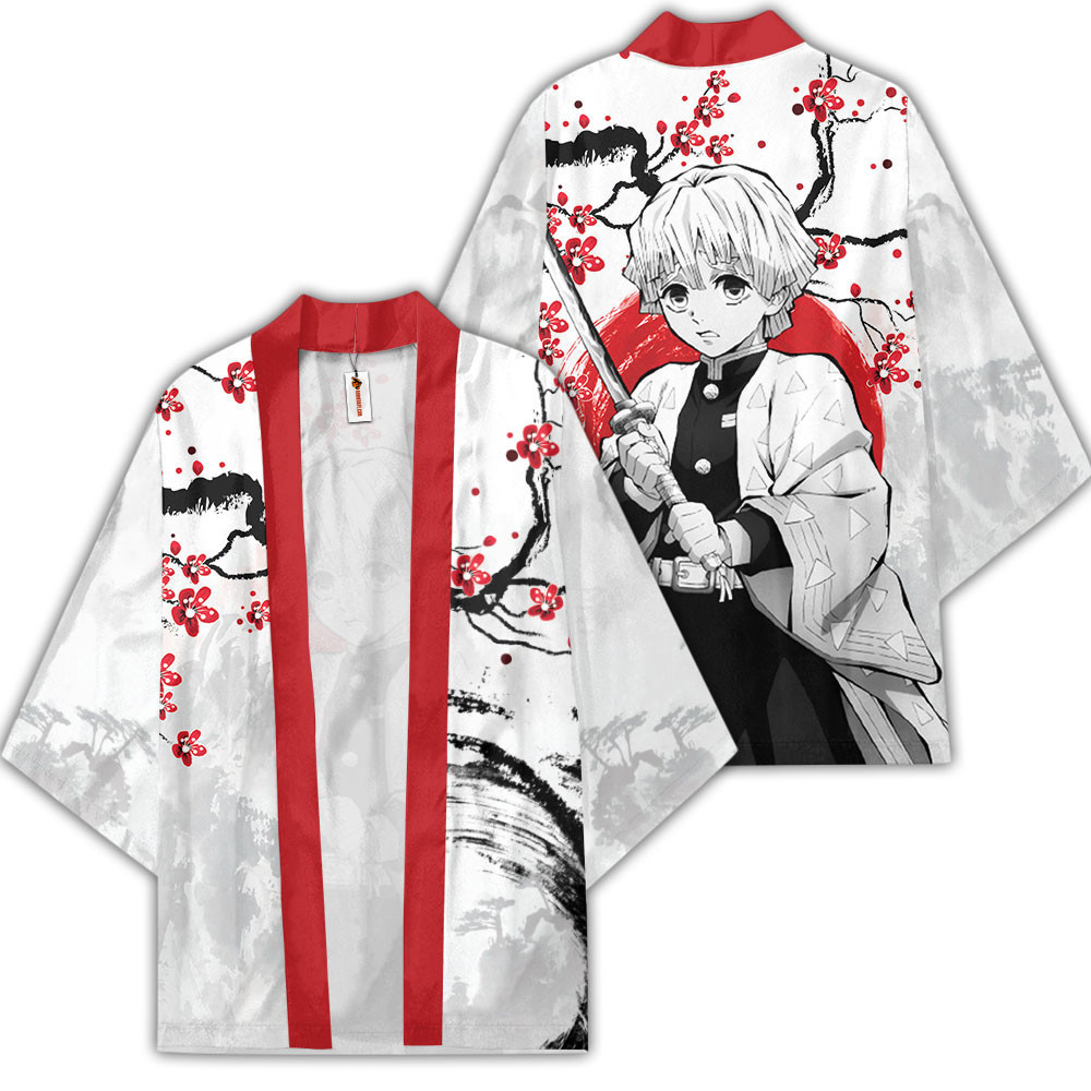 Demon Slayer Zenitsu Japan Style Haori Kimono - AnimeBape