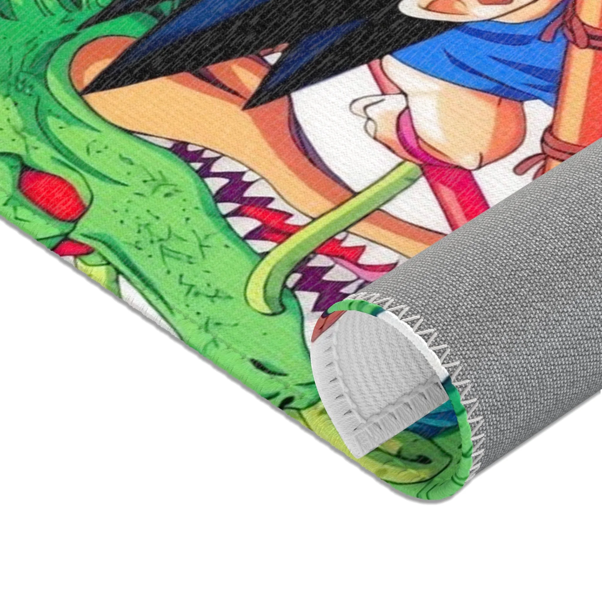 Dragon Ball Z Rug, Kid Goku AndShenron, Decor Rectangle Rug - AnimeBape