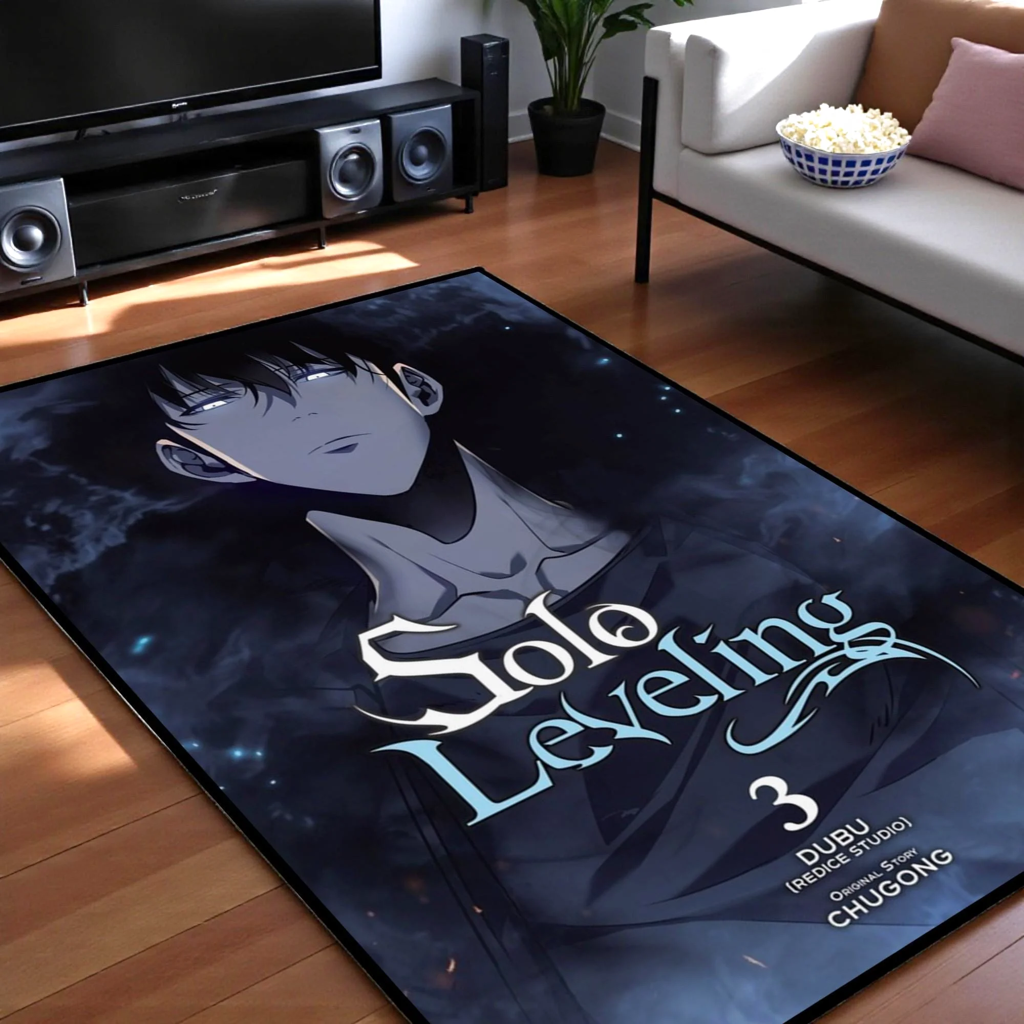Solo Leveling Rug Vol3 Dark Fantasy Room Decor Rectangle Rug - AnimeBape