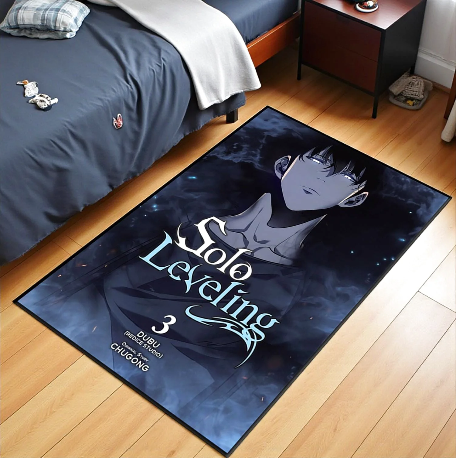 Solo Leveling Rug Vol3 Dark Fantasy Room Decor Rectangle Rug - AnimeBape